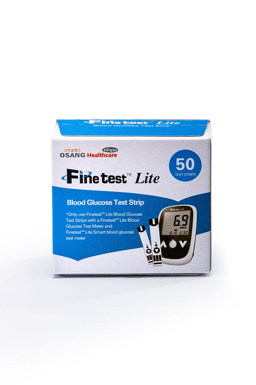 Fine Test Lite Blood Glucose Test Strips X 50 – Pura Care